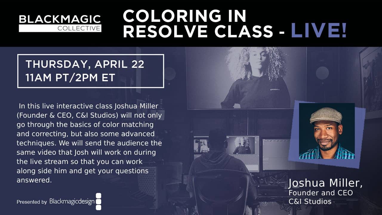 Free Coloring in Resolve Workshop with Joshua Miller - April 22 ...