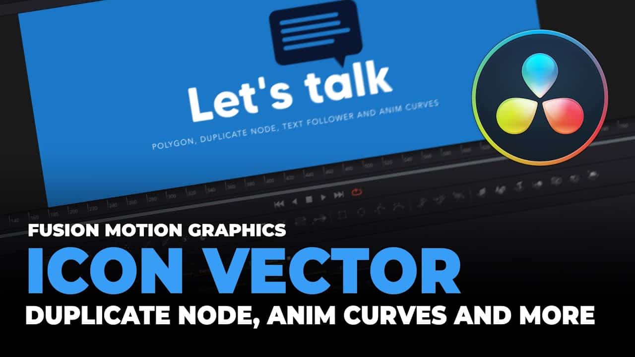 Create & Animate Vector Icons in Fusion | DVResolve.com