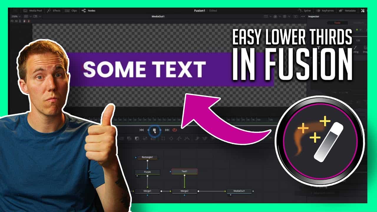Creating Easy Lower Thirds in Fusion | DVResolve.com