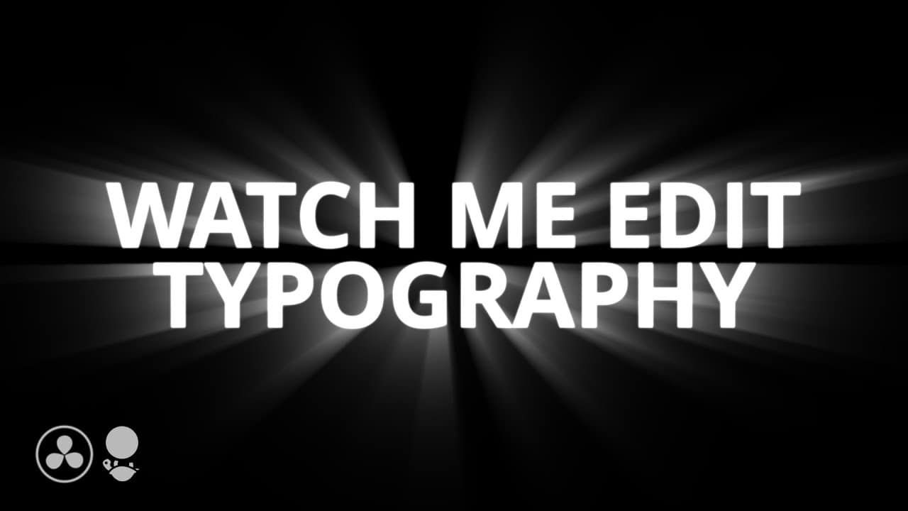 Creating a Typography Music Video | DVResolve.com