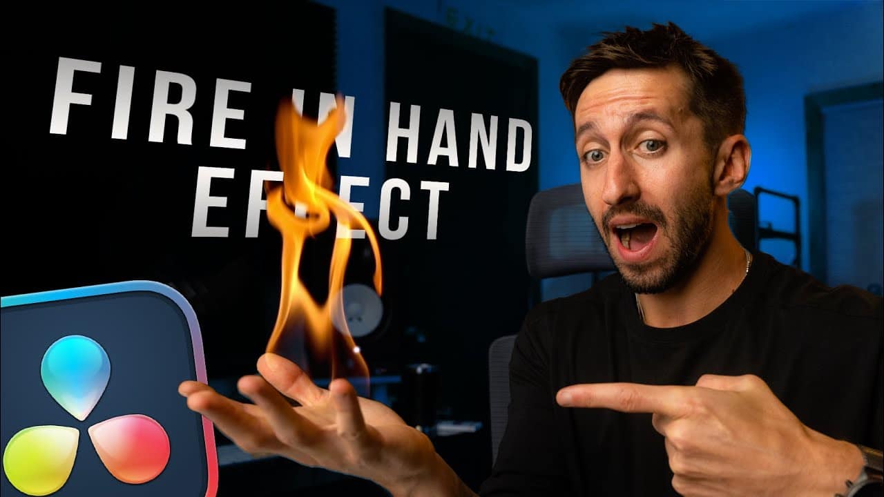 Set Your Hand on Fire VFX in DaVinci Resolve | DVResolve.com