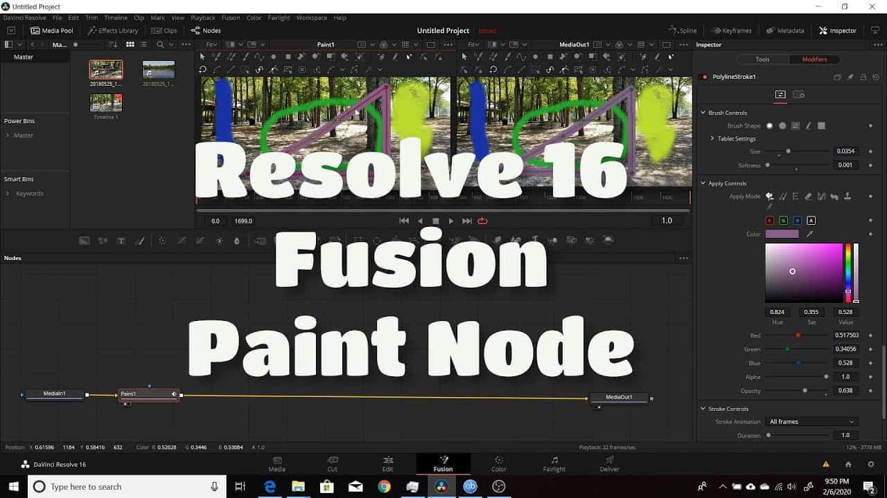 Fusion Paint Tool Basics for Fixes and VFX | DVResolve.com