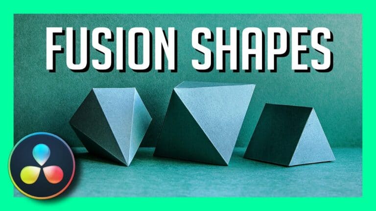 Working with Shapes in Fusion | DVResolve.com