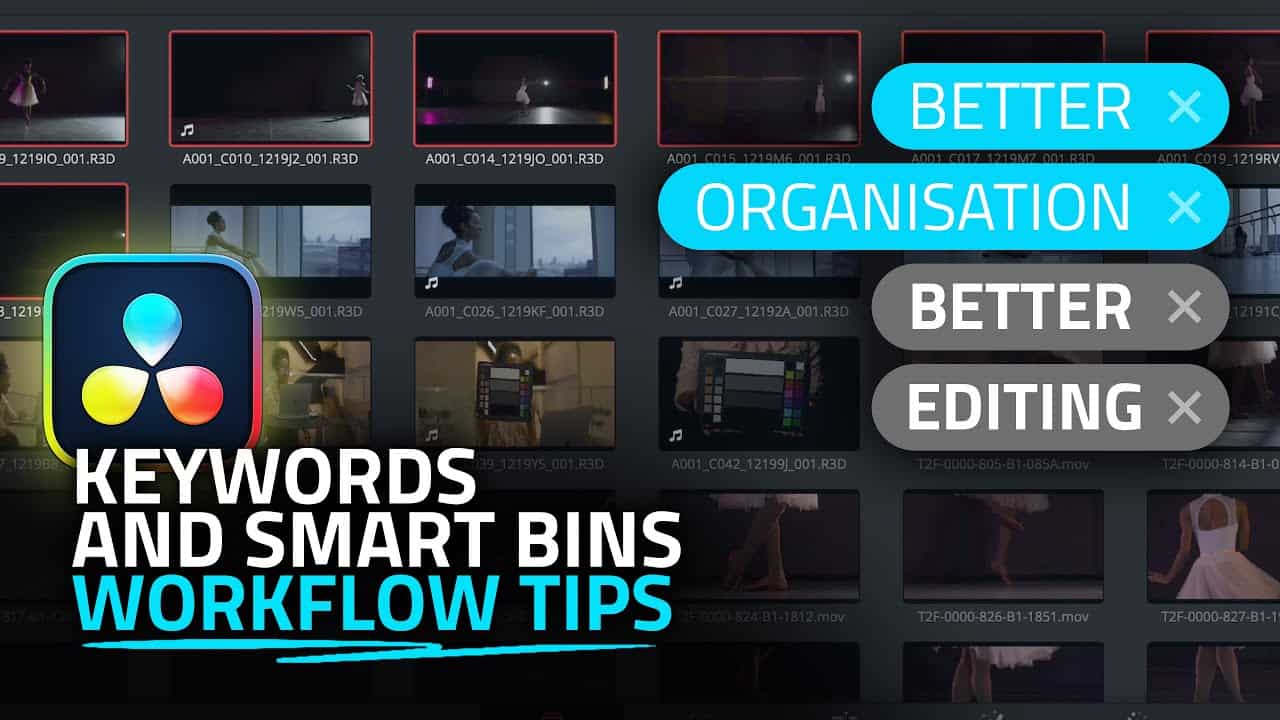 Editing Organization Workflow With Keywords And Smart Bins 