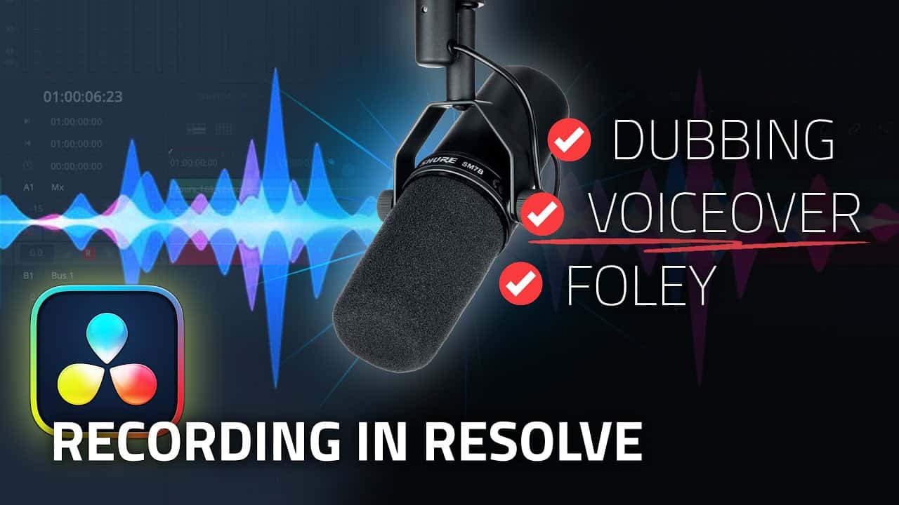 Recording Audio in Fairlight | DVResolve.com